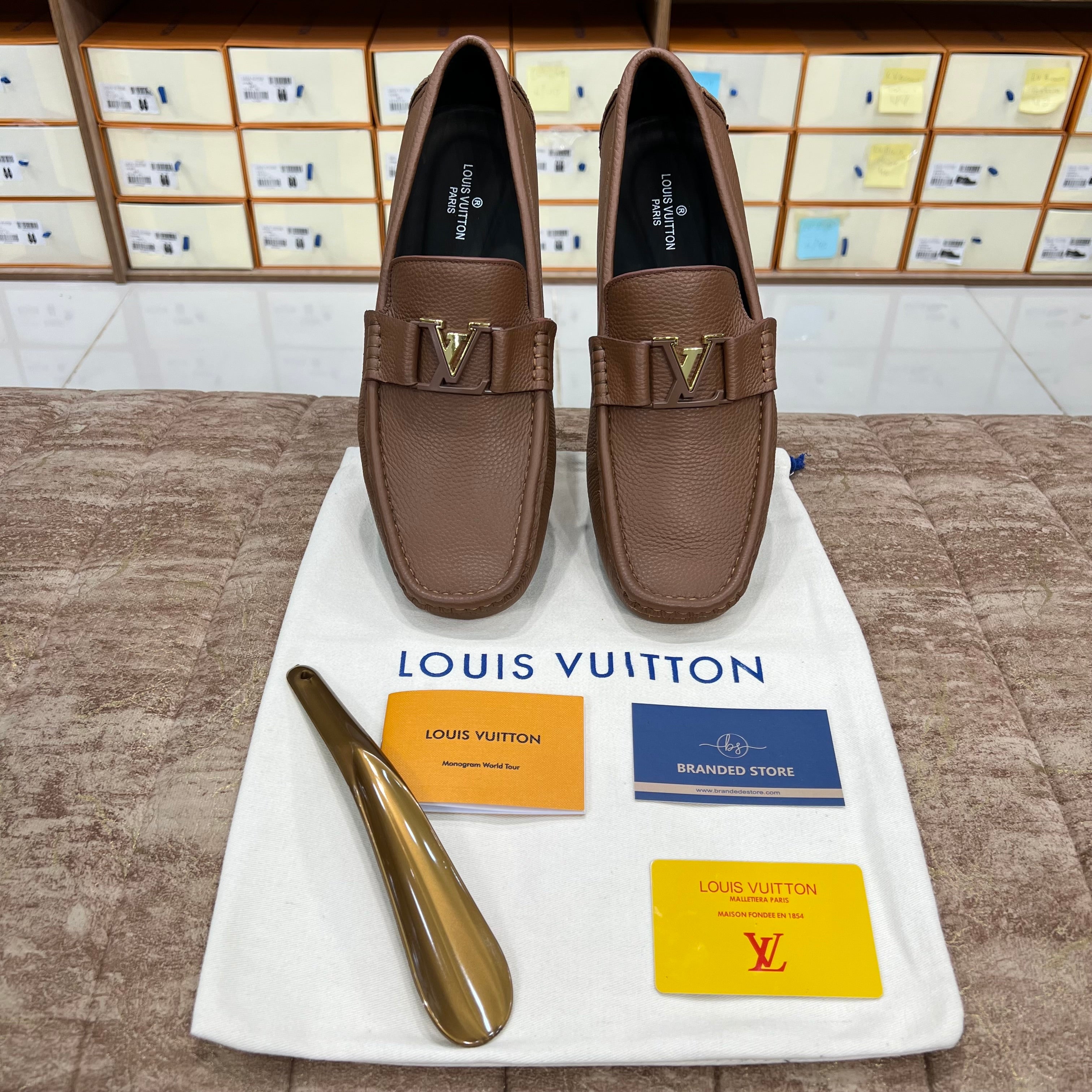 Louis Vuitton Texture Brown Logo Loafer – Buy in Pakistan – BRANDED STORE